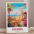 Copacabana Poster Brazilian Mid Century Wall Art South America ...