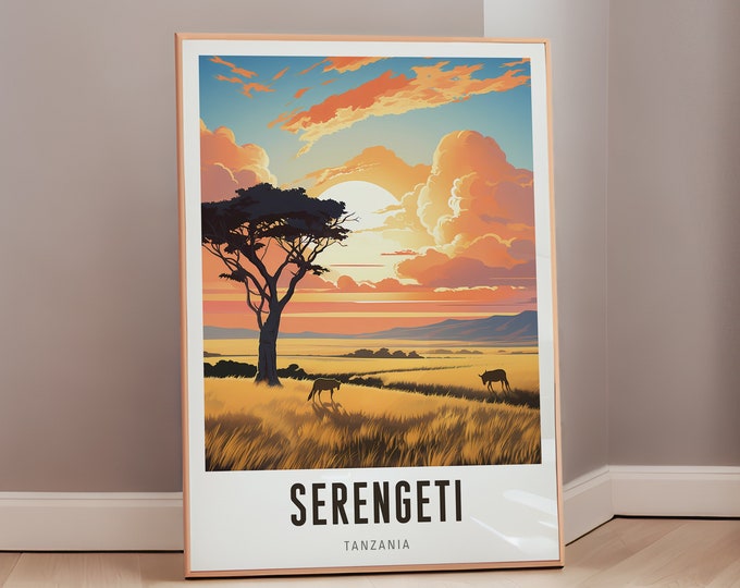 Kenya Nairobi National Park Vintage-style Travel Poster 8x10 12x18 ...