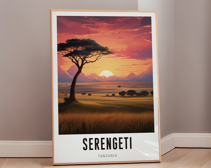 Kenya Nairobi National Park Vintage-style Travel Poster 8x10 12x18 ...
