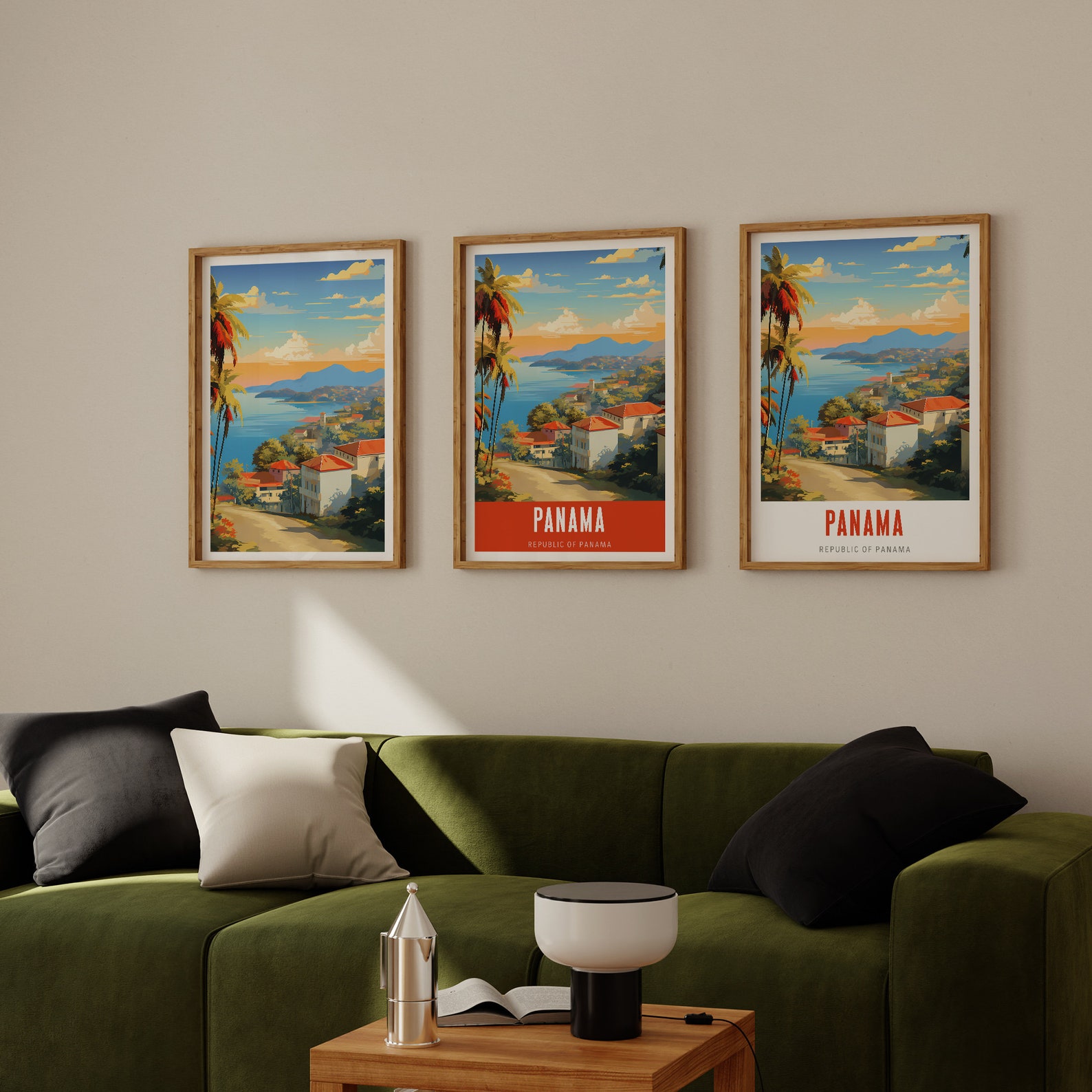 Panama Poster Panamanian Mid Century Wall Art Central America Aesthetic ...
