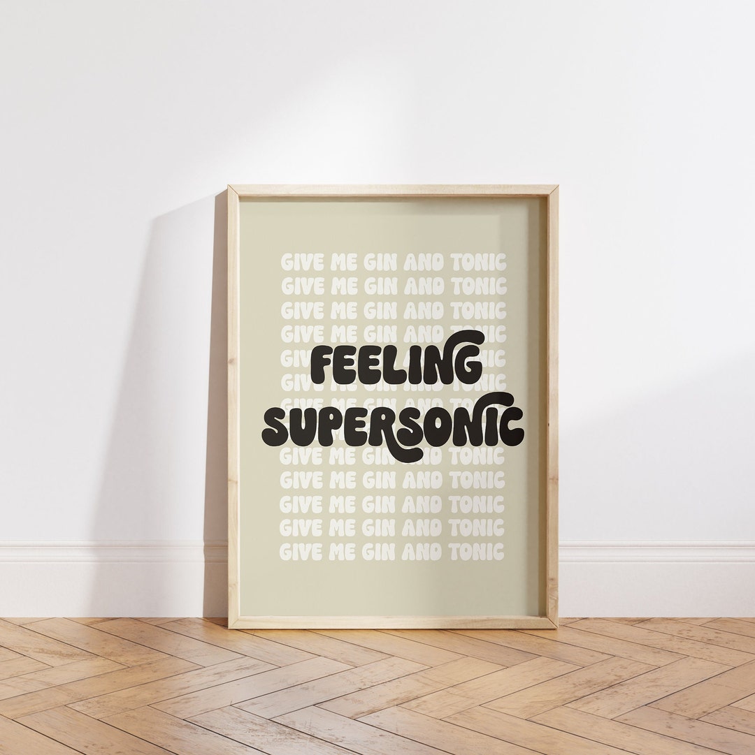 Feeling Supersonic Print | Music Print | Music Poster | Wall Art ...