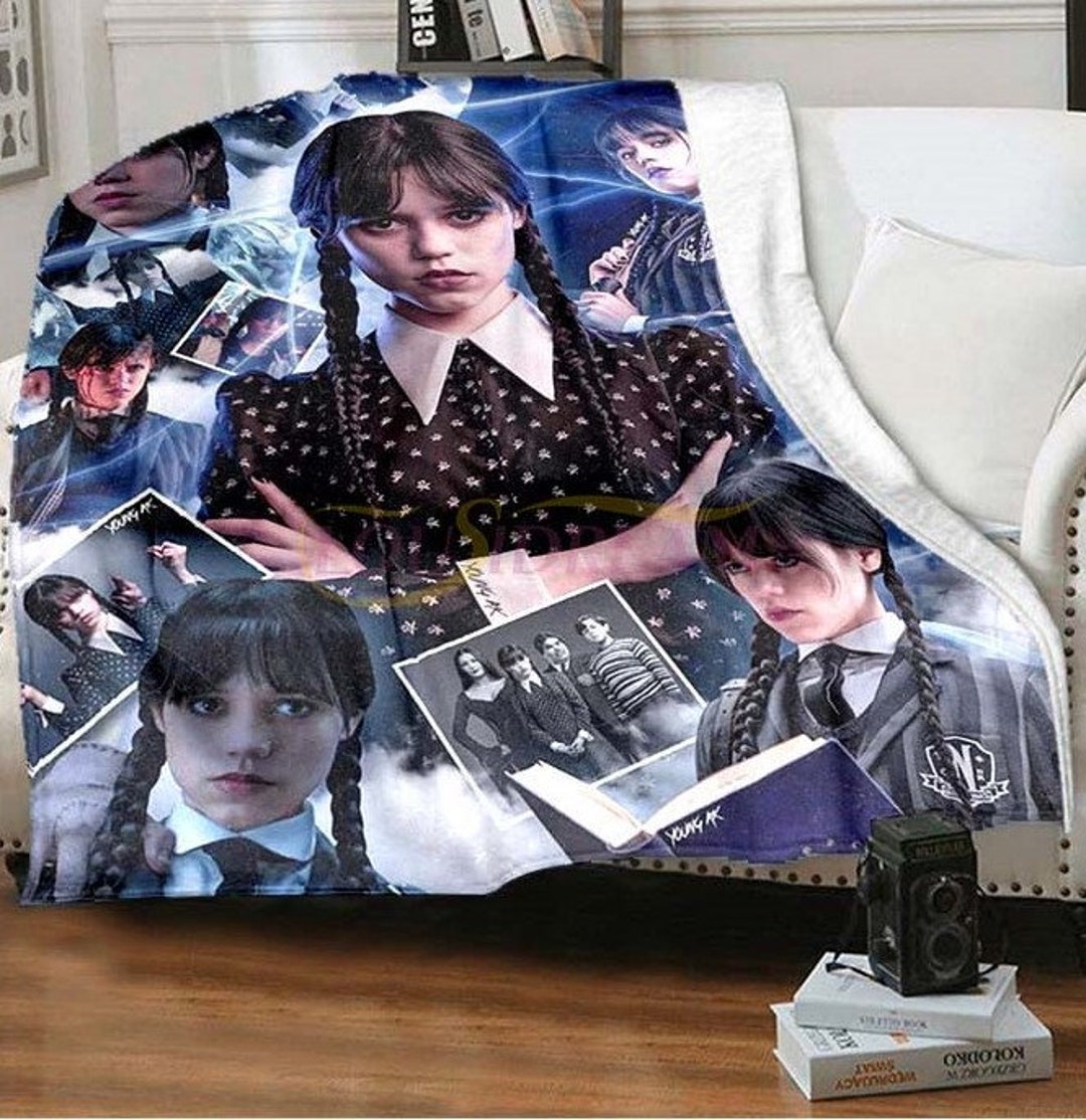 Wednesday Blanket Addams Family Sofa Cover Napping Fleece - Etsy