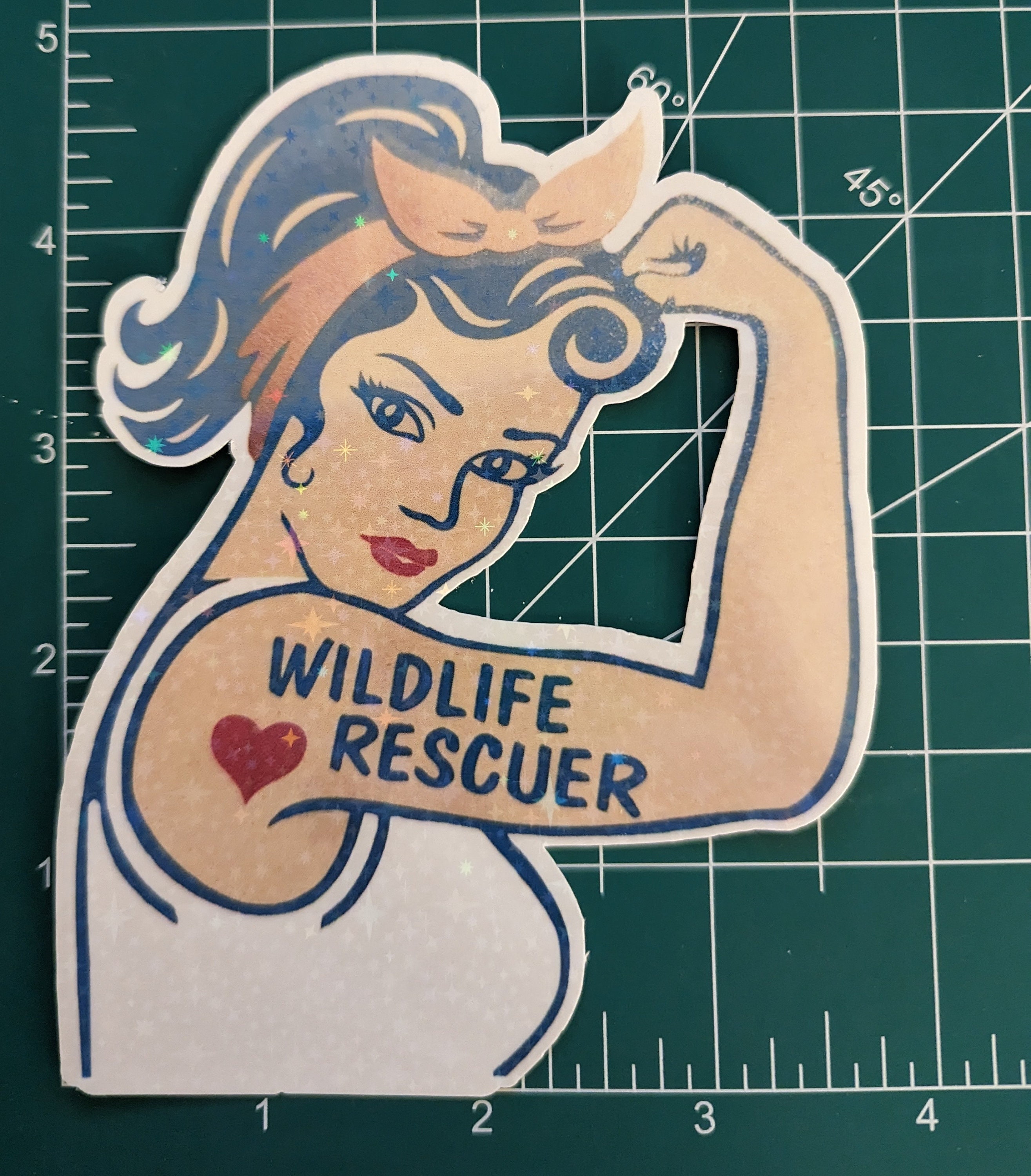 Wildlife Rescuer Vinyl Printed Sticker - Etsy
