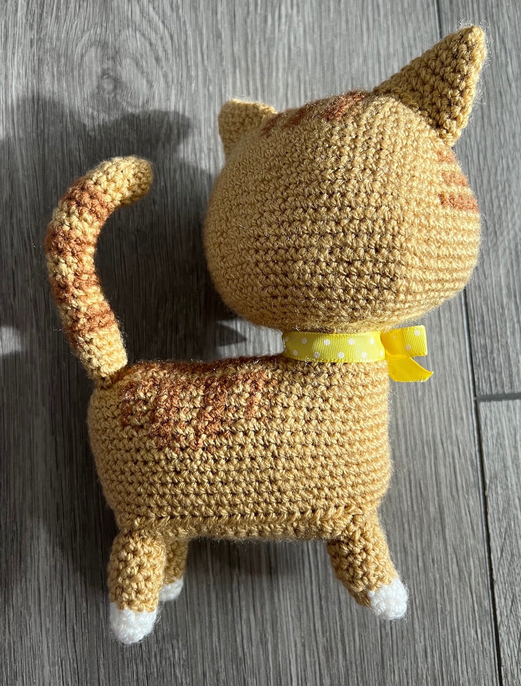 Crochet Ginger Tabby Cat - Etsy