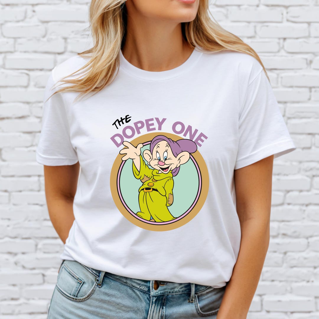 Disney Dopey T-shirt, US Cotton Crewneck, Graphic Shirt, Disneyland ...