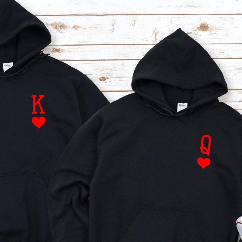 King Queen Hoodie Etsy