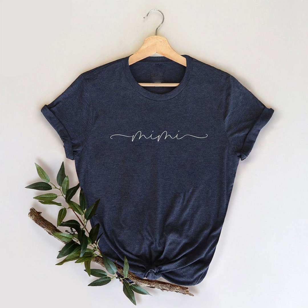 Mimi T-shirt, Minimalist Mimi Gift, Pregnancy Announcement Mimi Shirt ...