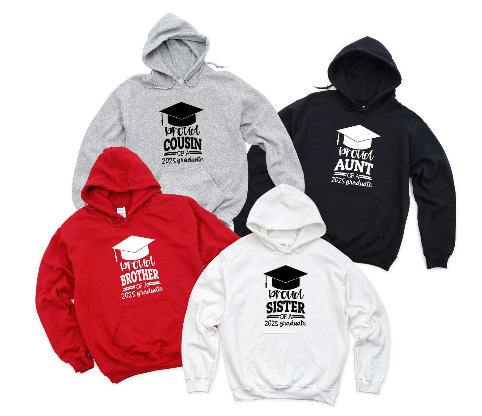 Proud Mom of A 2025 Graduate Hoodie, Proud Dad of A 2025 Graduate ...