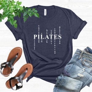 Pilates Shirt, Pilates Principles Shirt, Yoga Shirt, Pilates Lover ...