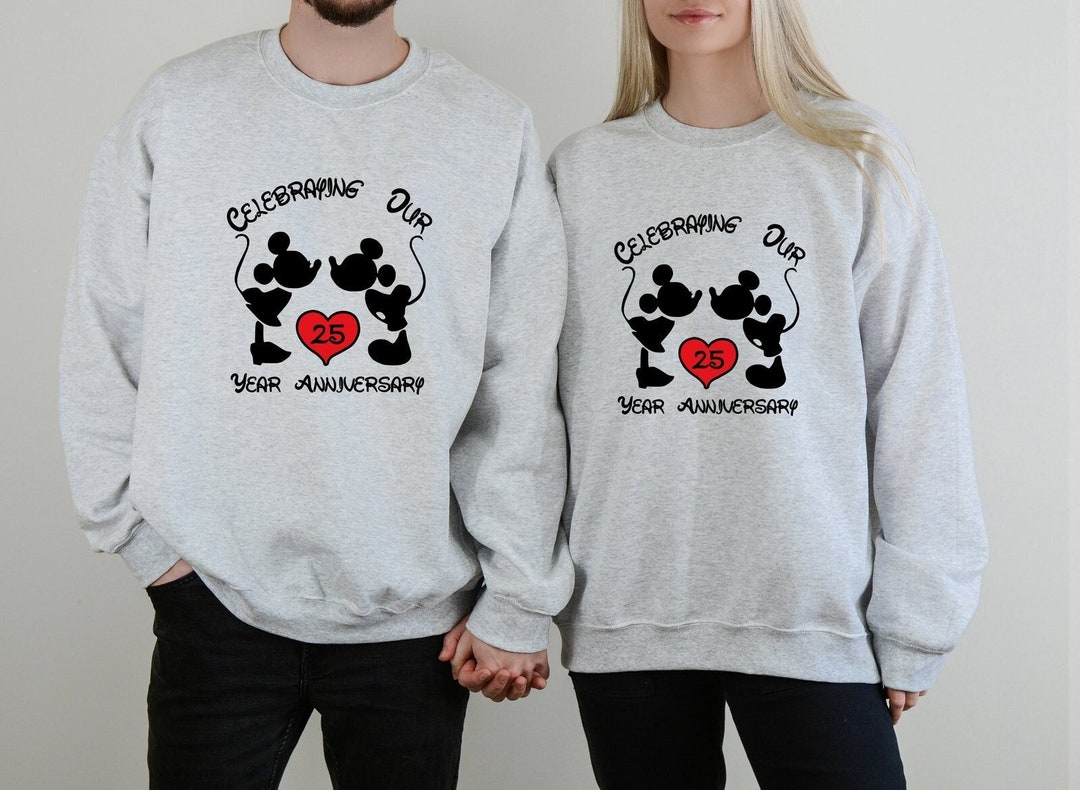 Mickey and Minnie Disney Sweatshirt, Celebrating Our 25 Year ...