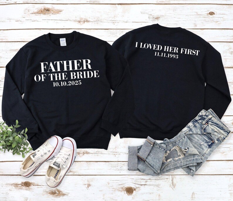 Personalized Father of the Bride Sweatshirt, Bride's Father Sweatshirt ...