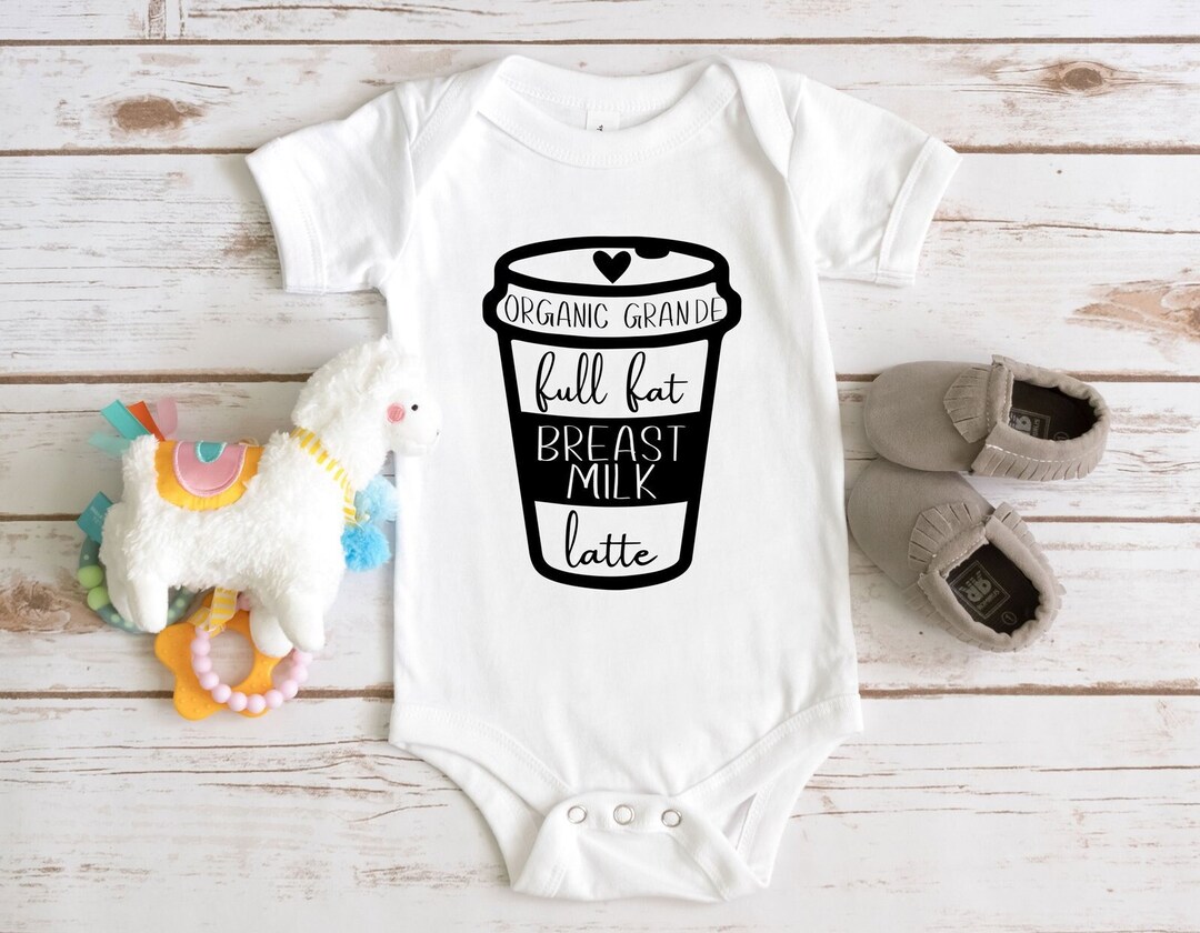 Breast Milk Latte Baby Bodysuit, Cute Latte Onesie, Coffee Baby ...