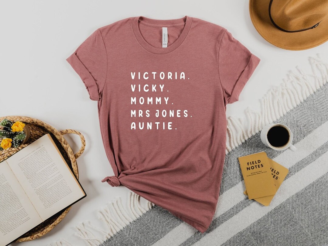 Custom Name Shirt, Custom Nickname Adult Shirt, Womens Nickname Tee ...