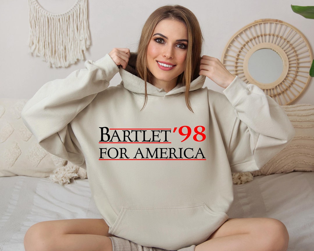 West Wing Bartlet for America 1998 Hoodie, Favorite Election Campaign ...