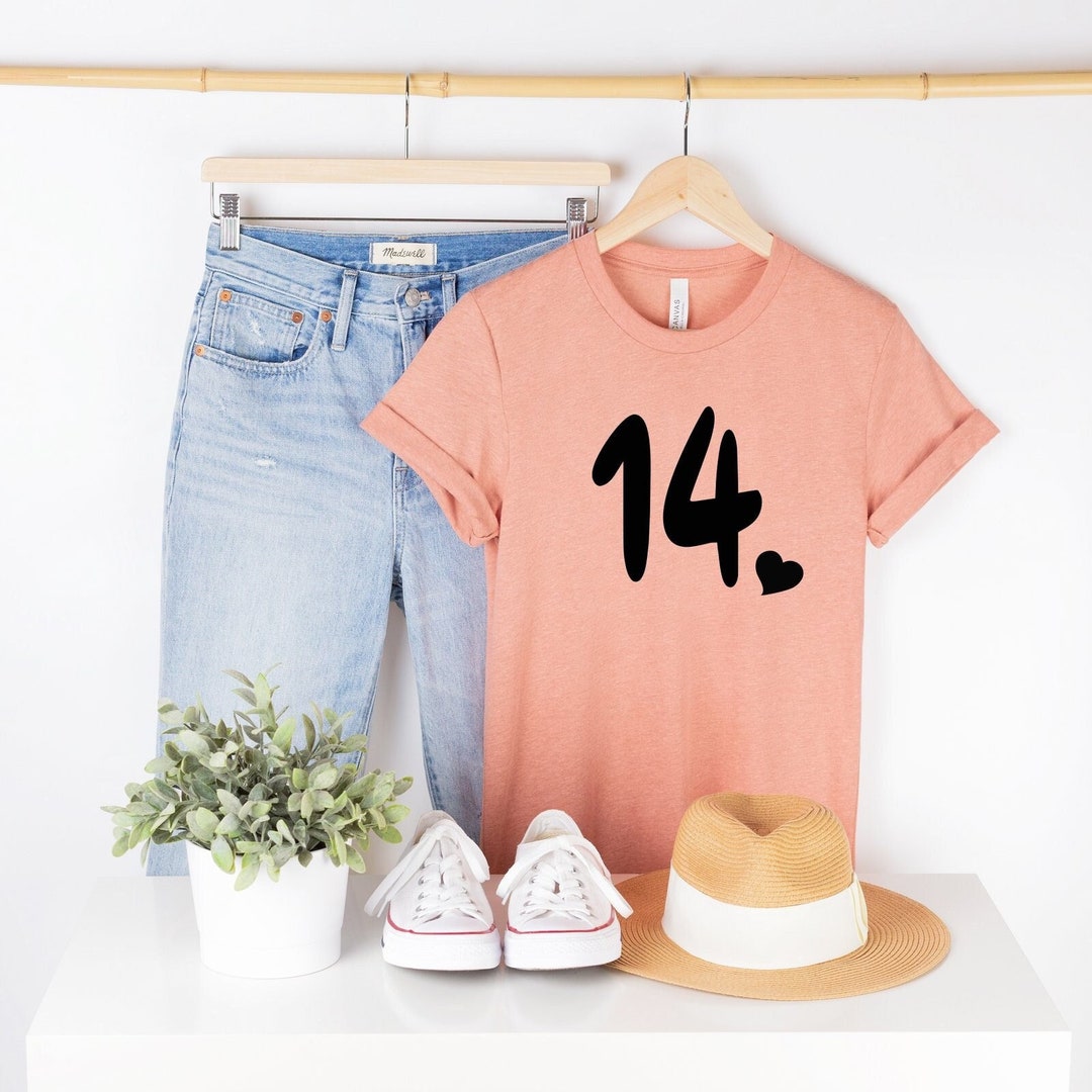 14th Birthday Shirt, Hello Fourteen T-shirt, 14th Birthday Gift for ...