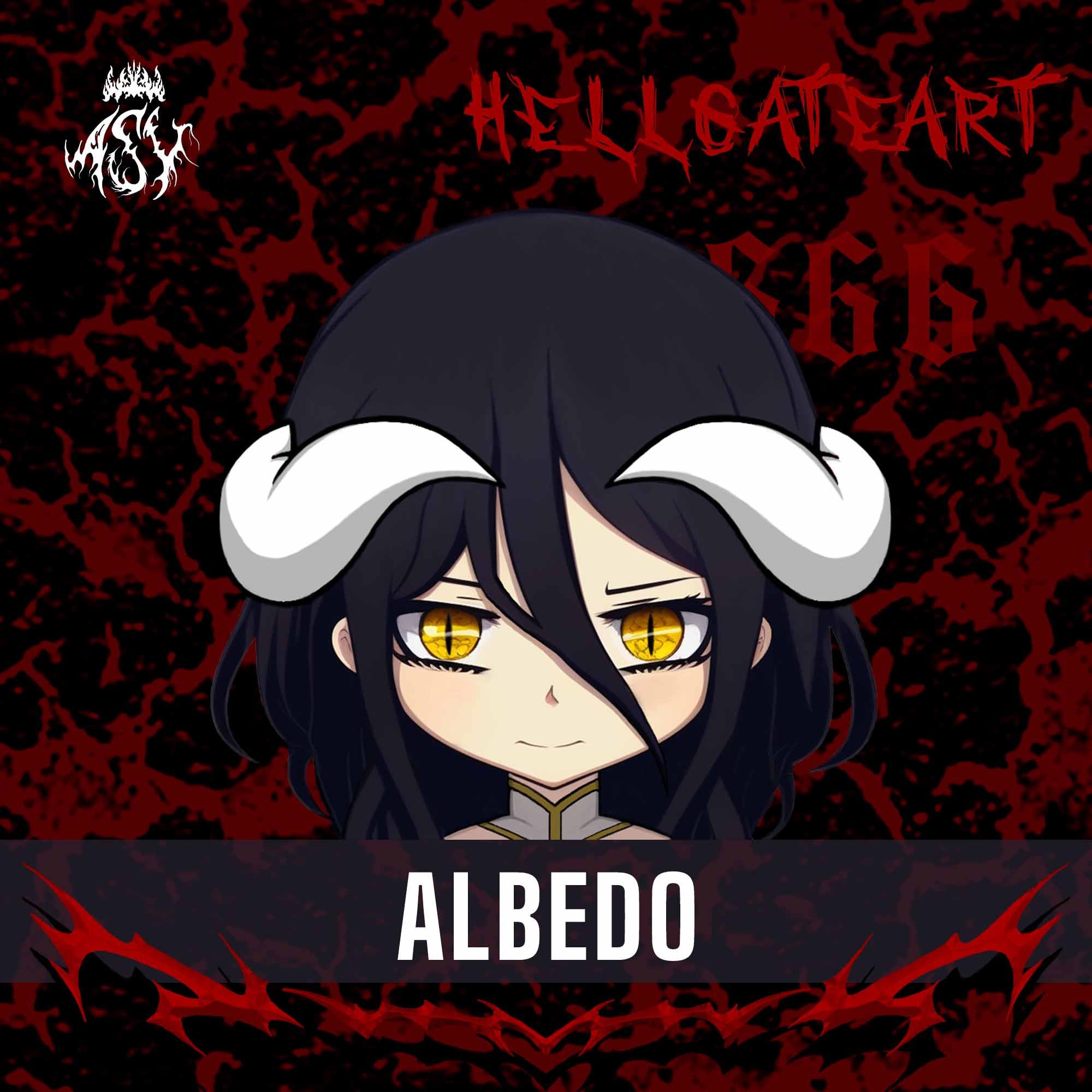 Chibi Shy Albedo Emote Discord Sticker Twitch Emote Discord Emote ...