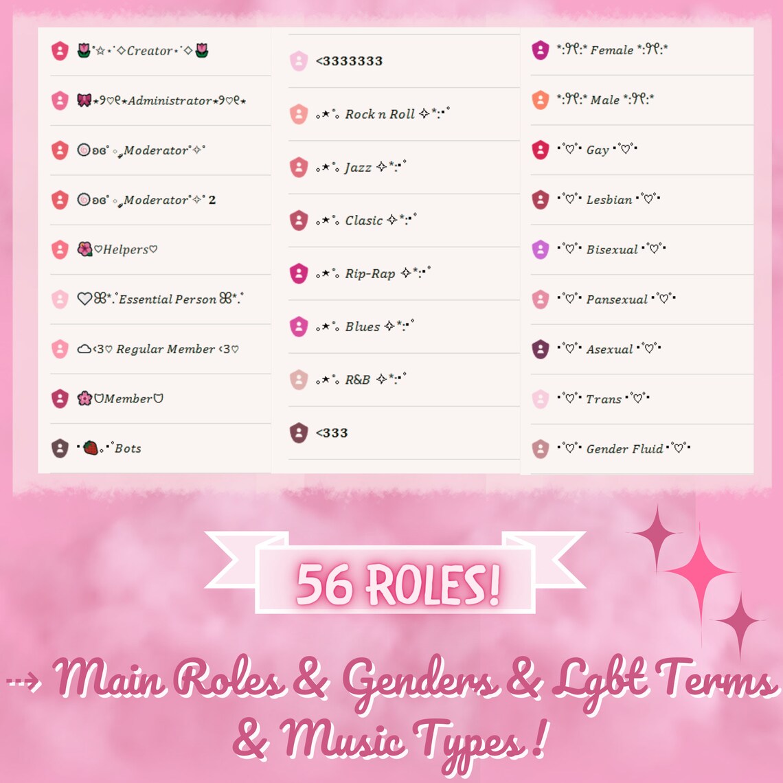 Best Pink Discord Server Template - Etsy