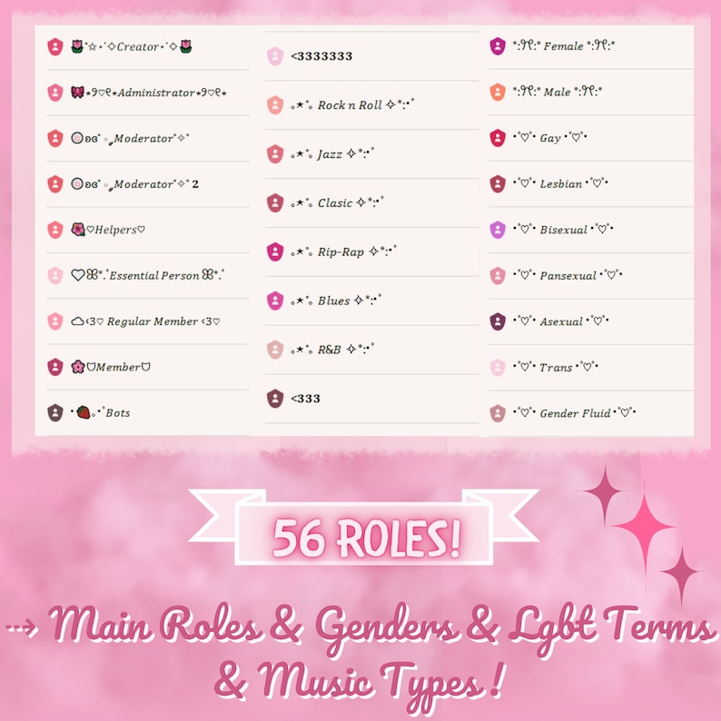 Best Pink Discord Server Template - Etsy
