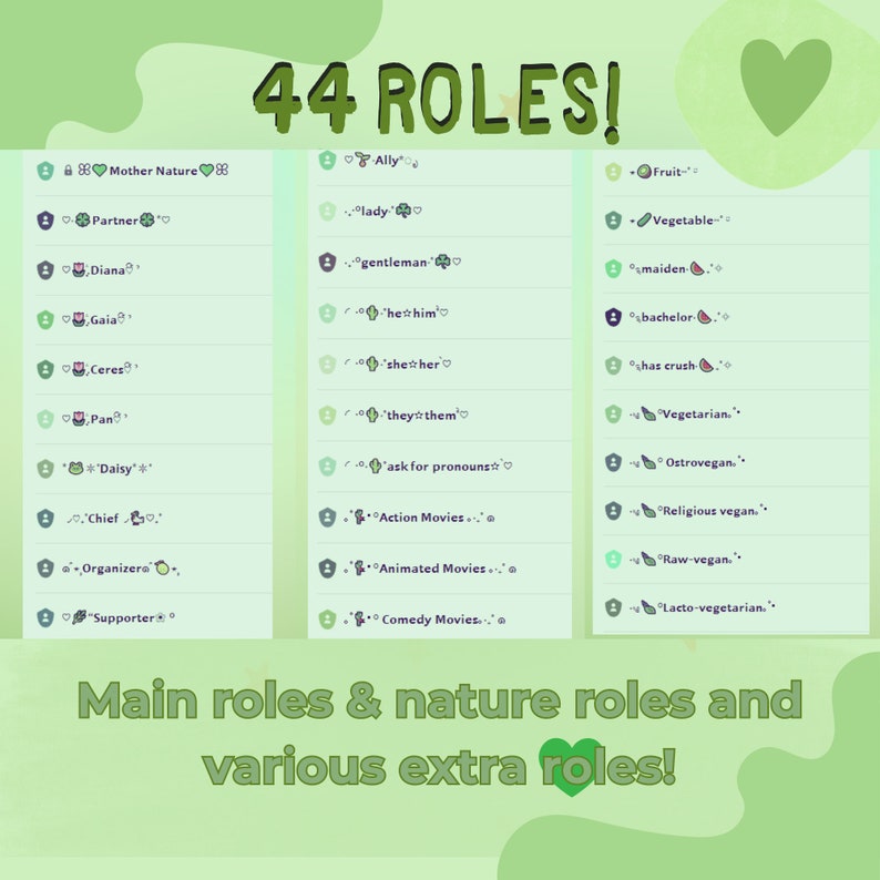Green Discord Server Template - Etsy
