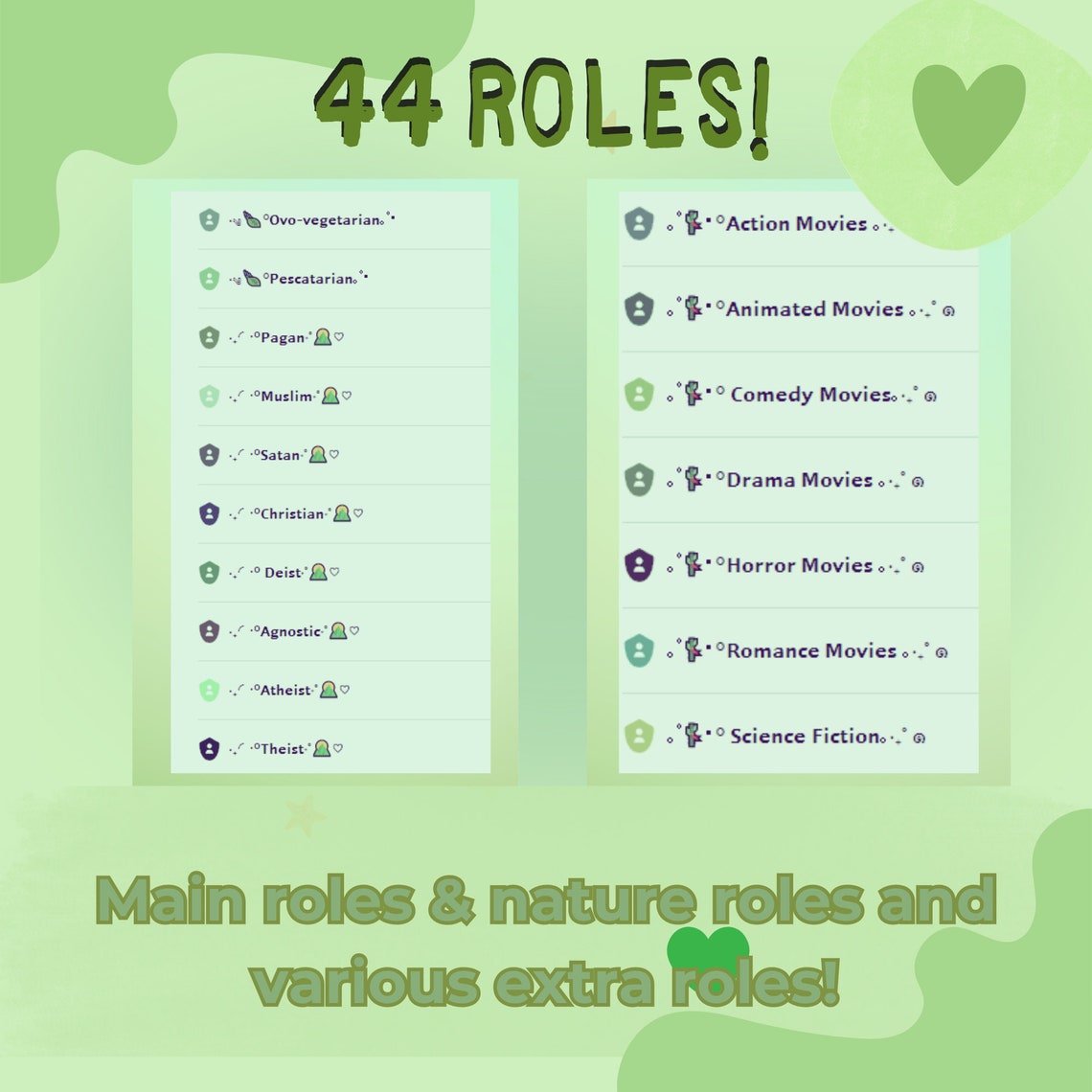 Green Discord Server Template - Etsy