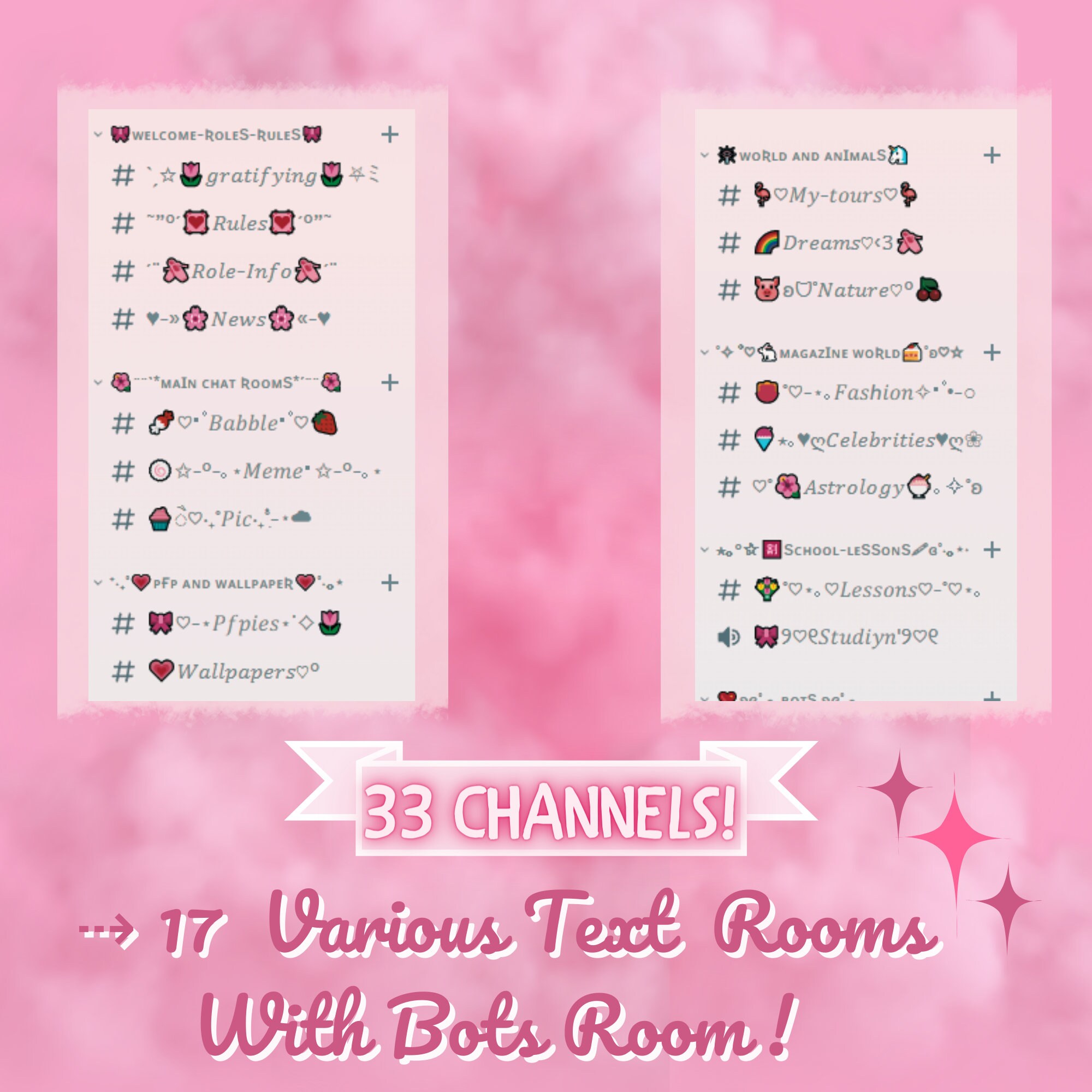 Best Pink Discord Server Template - Etsy