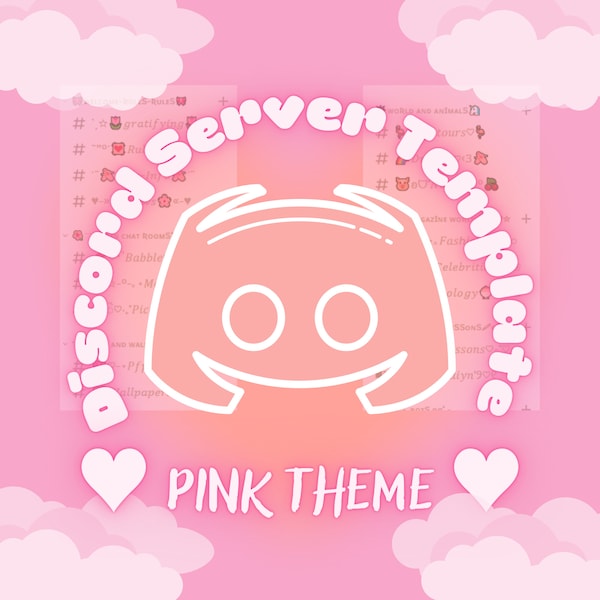 Pink Discord Template - Etsy