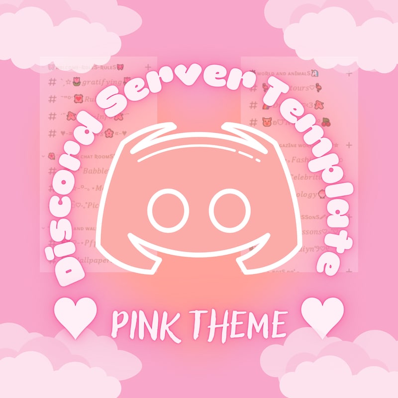 Discord Server Template Pink - Etsy