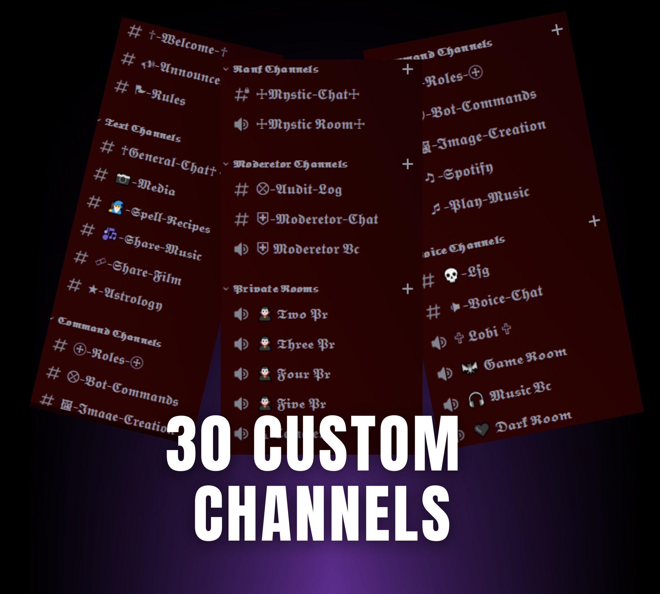 Goth Discord Server Template - Etsy