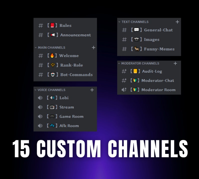 Best Simple Discord Server Template - Etsy