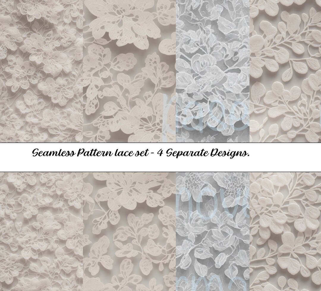 Lace Seamless Pattern; Vintage Lace, Repeating Pattern; Digital ...