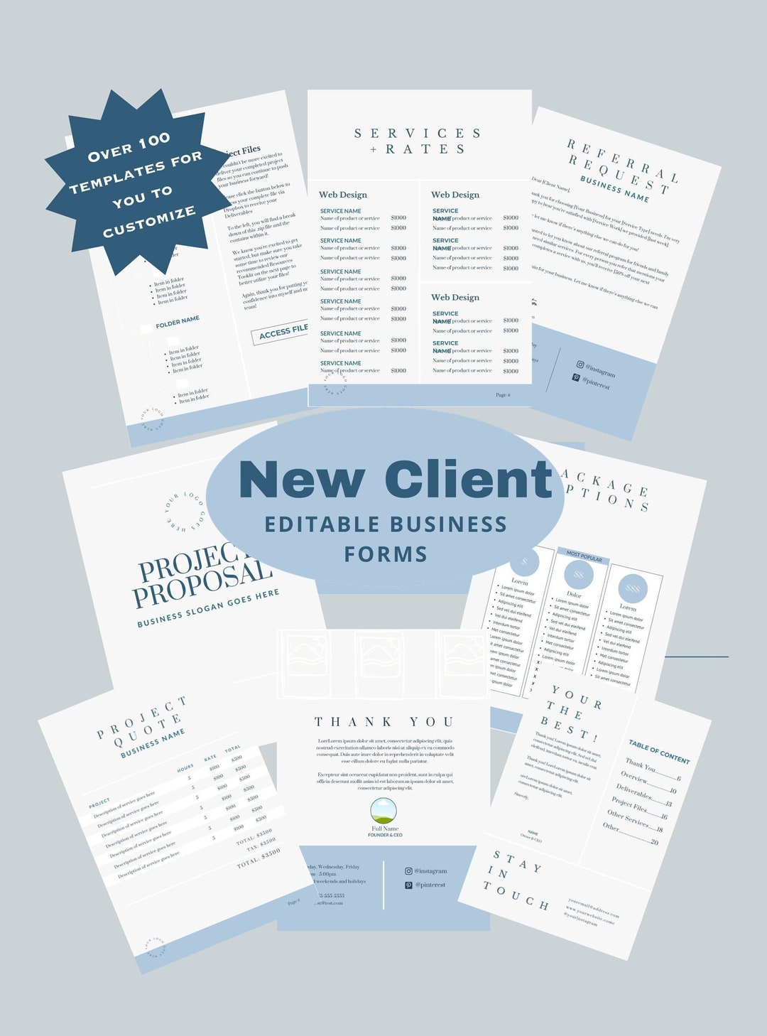 Customizable New Client Business Box - Etsy