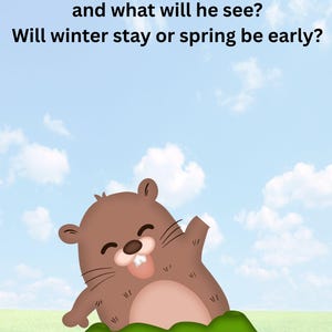Groundhog Day Handprint Craft Printable | Preschool February Activity ...