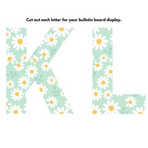 Daisy Alphabet Letters for Bulletin Boards or Displays - Etsy
