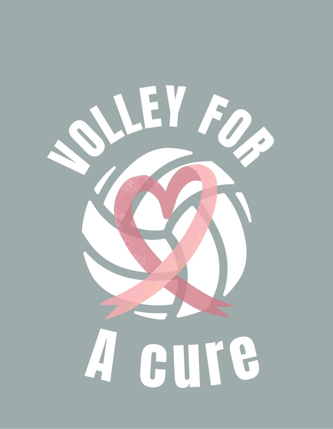 Breast Cancer Awareness Volleyball Svg, Volleyball Svg, Breast Cancer ...