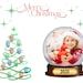 Fingerprint Christmas Tree & Snow Globe Craft | Add Photo in Canva or ...