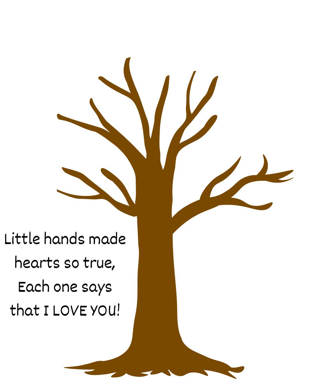 Valentine Fingerprint Tree Craft | Heart Fingerprint Art | Preschool ...