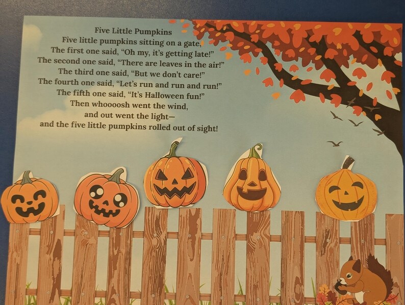 Five Little Pumpkins Poem Printable | Fall or Halloween Classroom Craft ...
