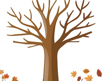 Printable Fall Tree Craft for Kids – Collect & Create Nature Activity ...