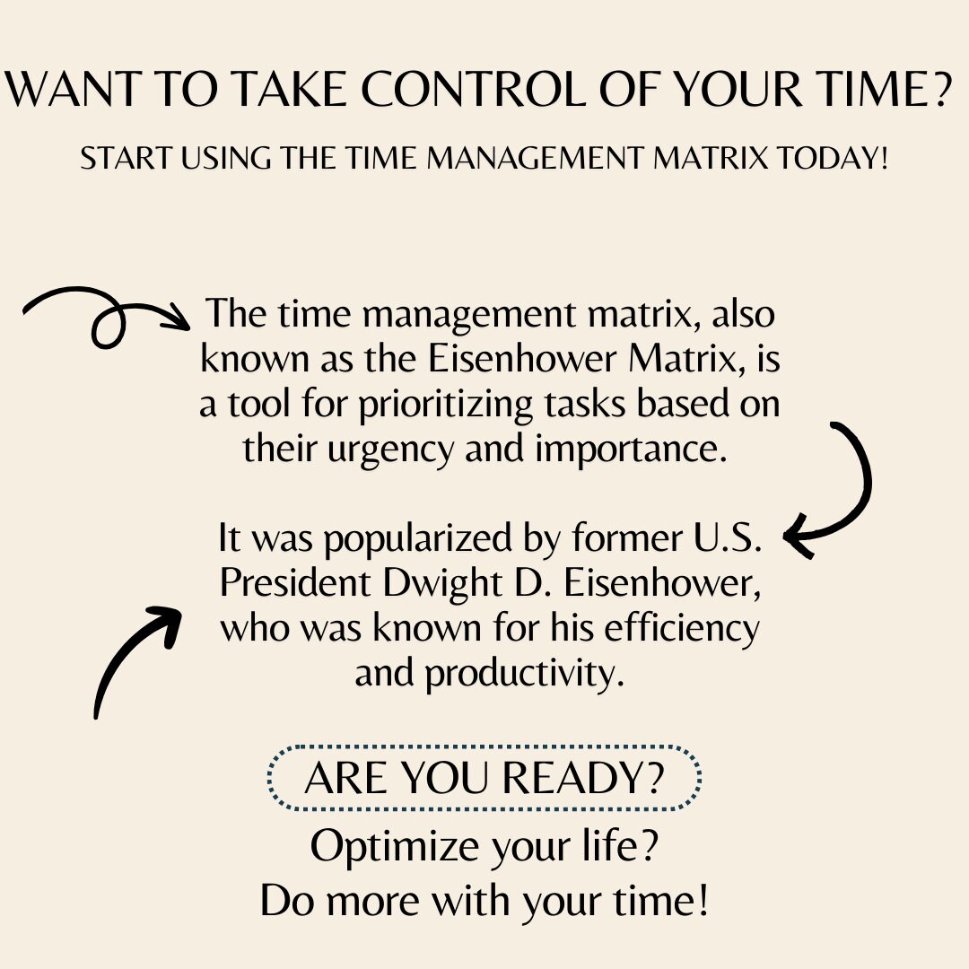 Time Management Printable, Time Management Planner, Time Management ...