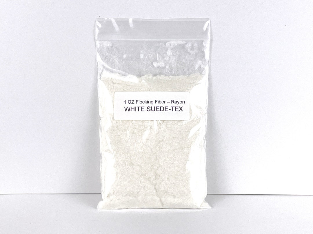 1 Oz. Flocking Fiber WHITE SUEDE Rayon - Etsy