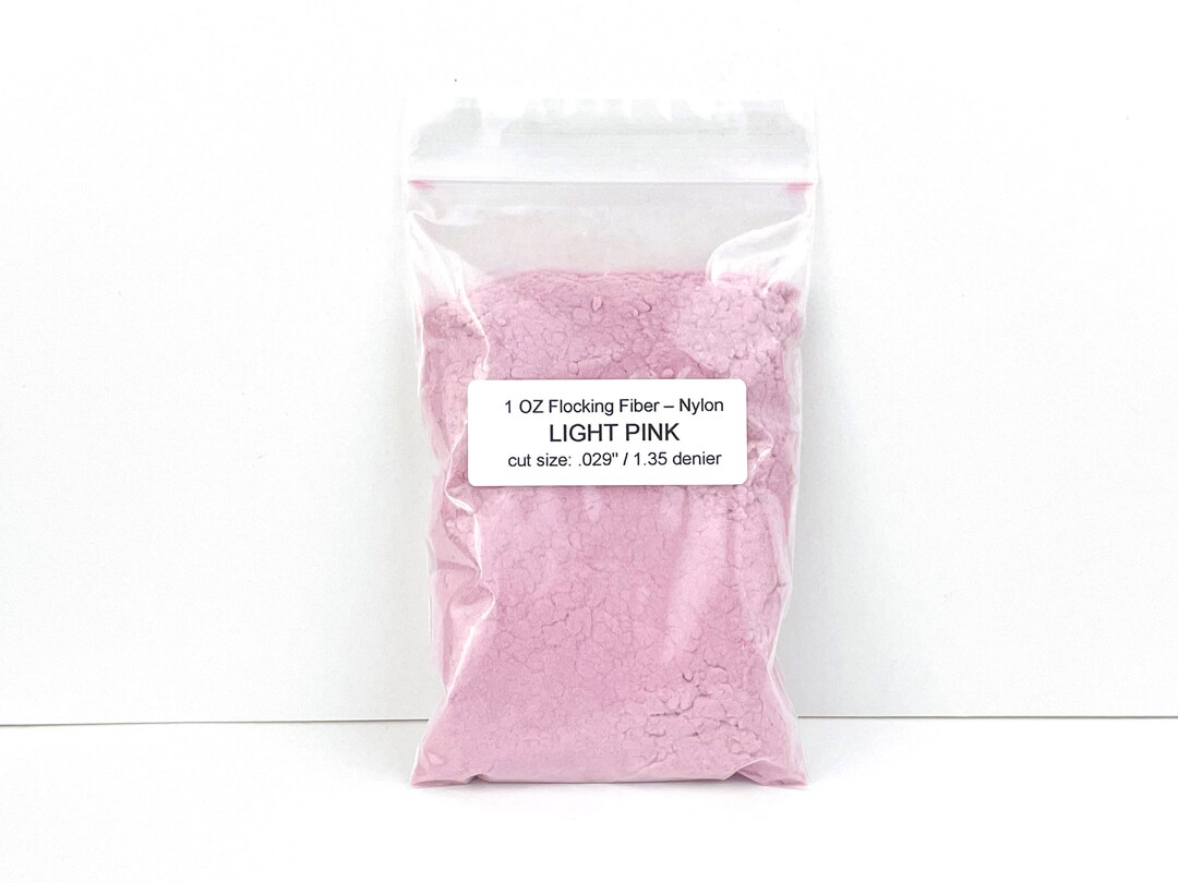 1 Oz. Flocking Fiber LIGHT PINK Nylon - Etsy