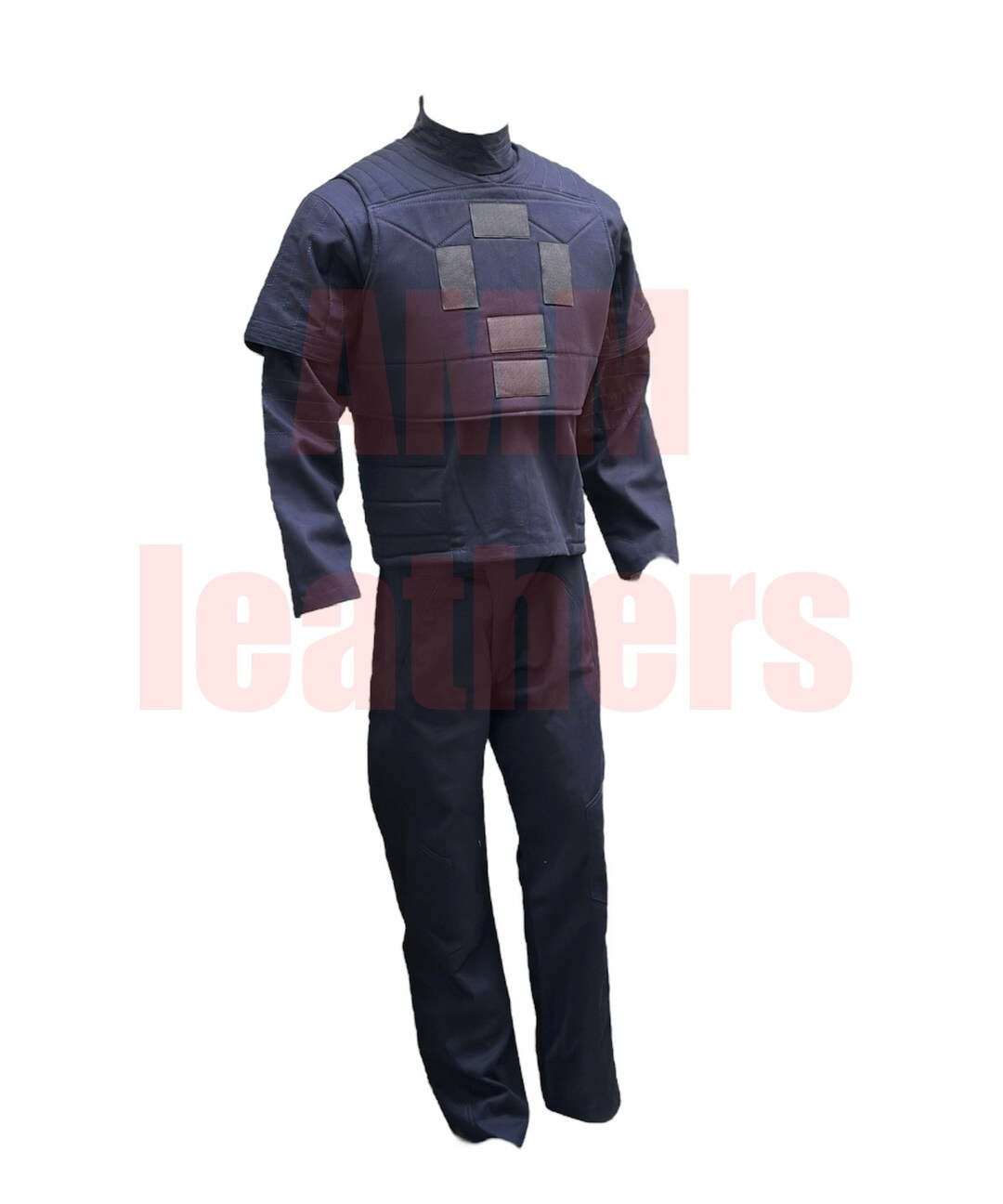 Custom Mandalorian Cosplay Flight Suit With Velcro, Blue Din Djarin ...