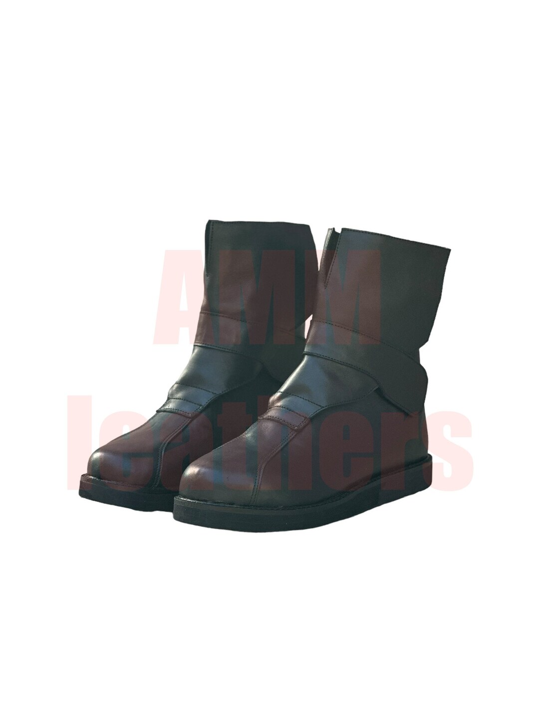 Custom Black Movie Clone Leather Boots Crafted for the Modern Warrior ...