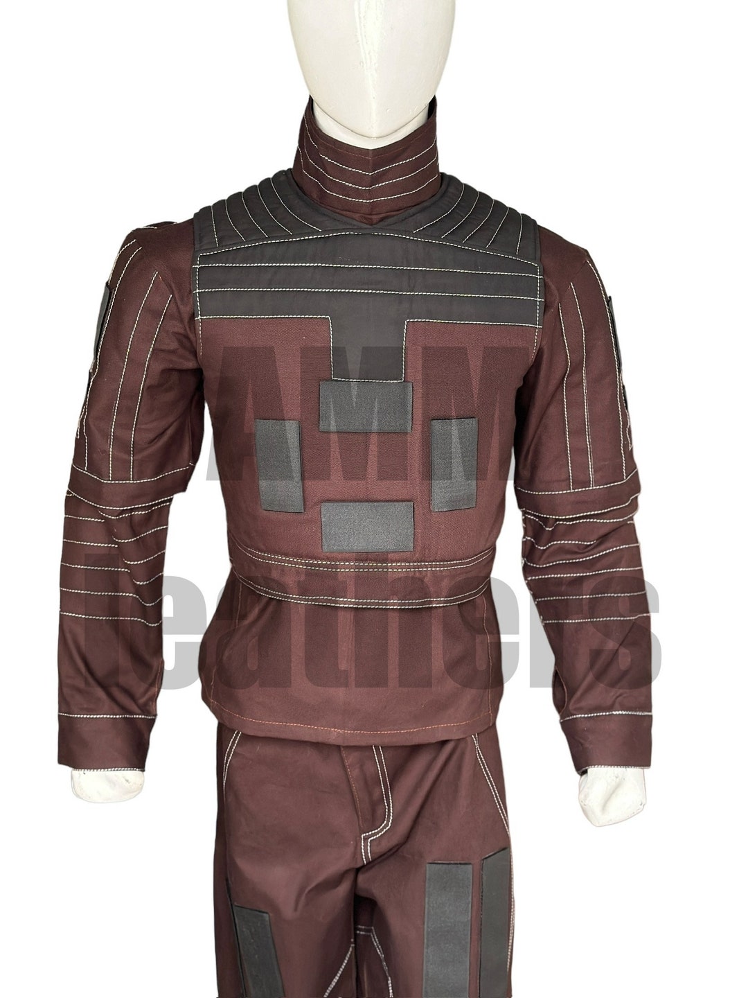 Mandalorian SW Custom Flight Suit and Vest Cosplay Bounty Hunter ...