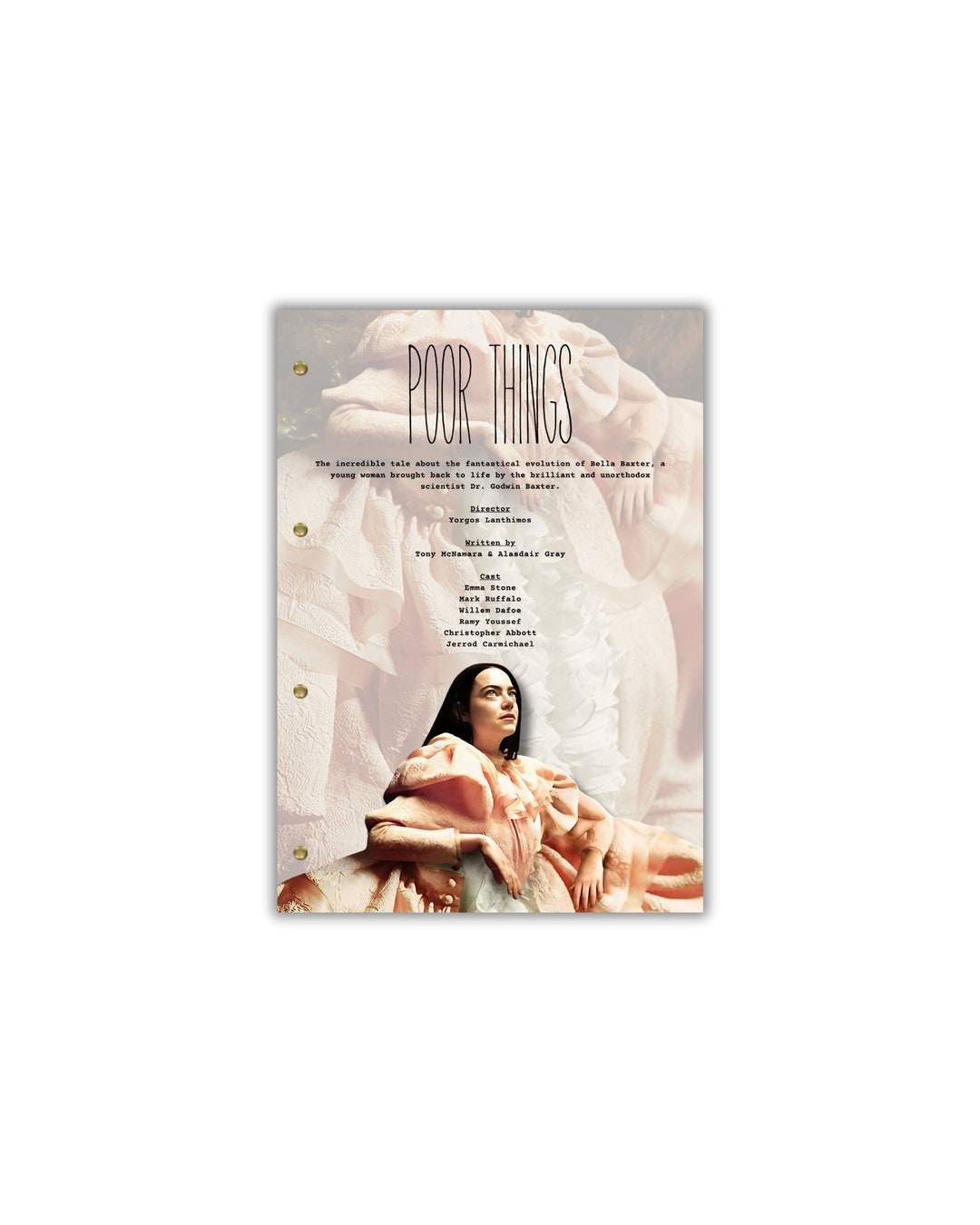 Poor Things Script/screenplay - Etsy