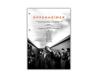 OPPENHEIMER Script Signed by Christopher Nolan and Cillian Murphy COA ...