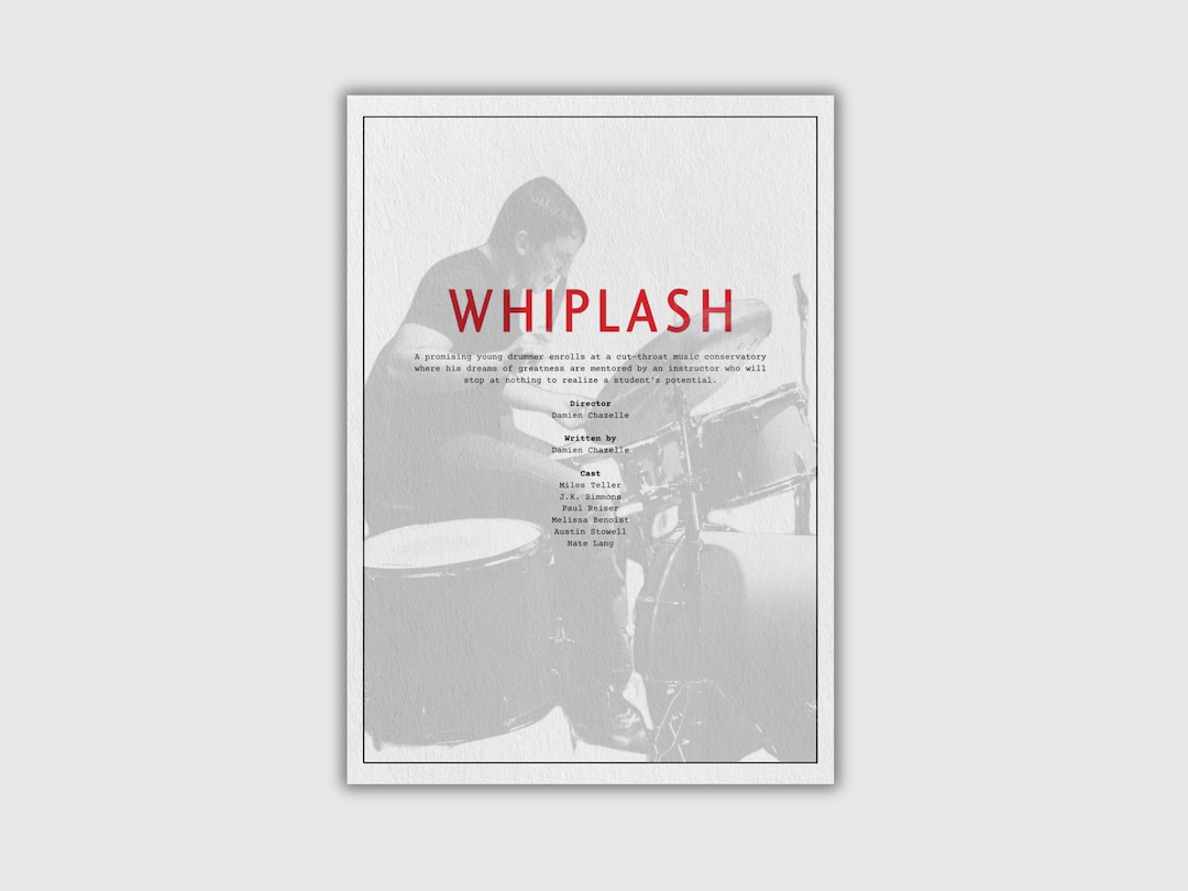 Whiplash Script/screenplay - Etsy