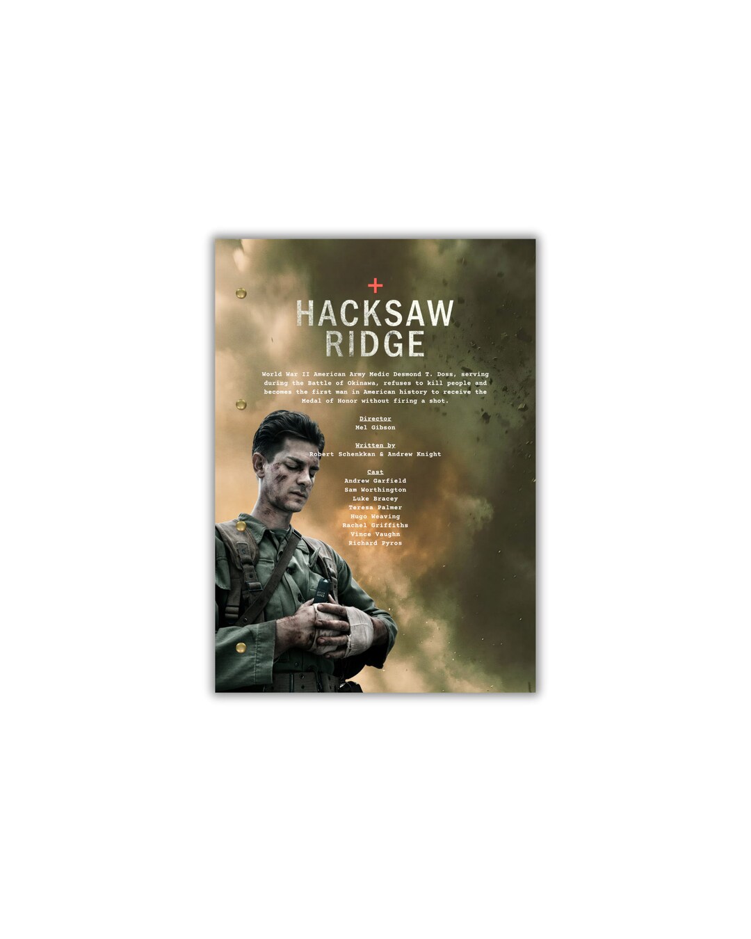 Hacksaw Ridge Script/screenplay - Etsy
