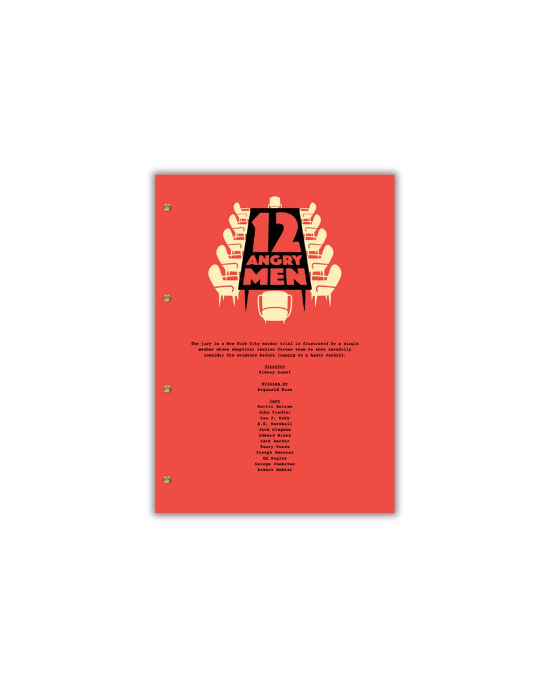 12 Angry Men Script/screenplay - Etsy