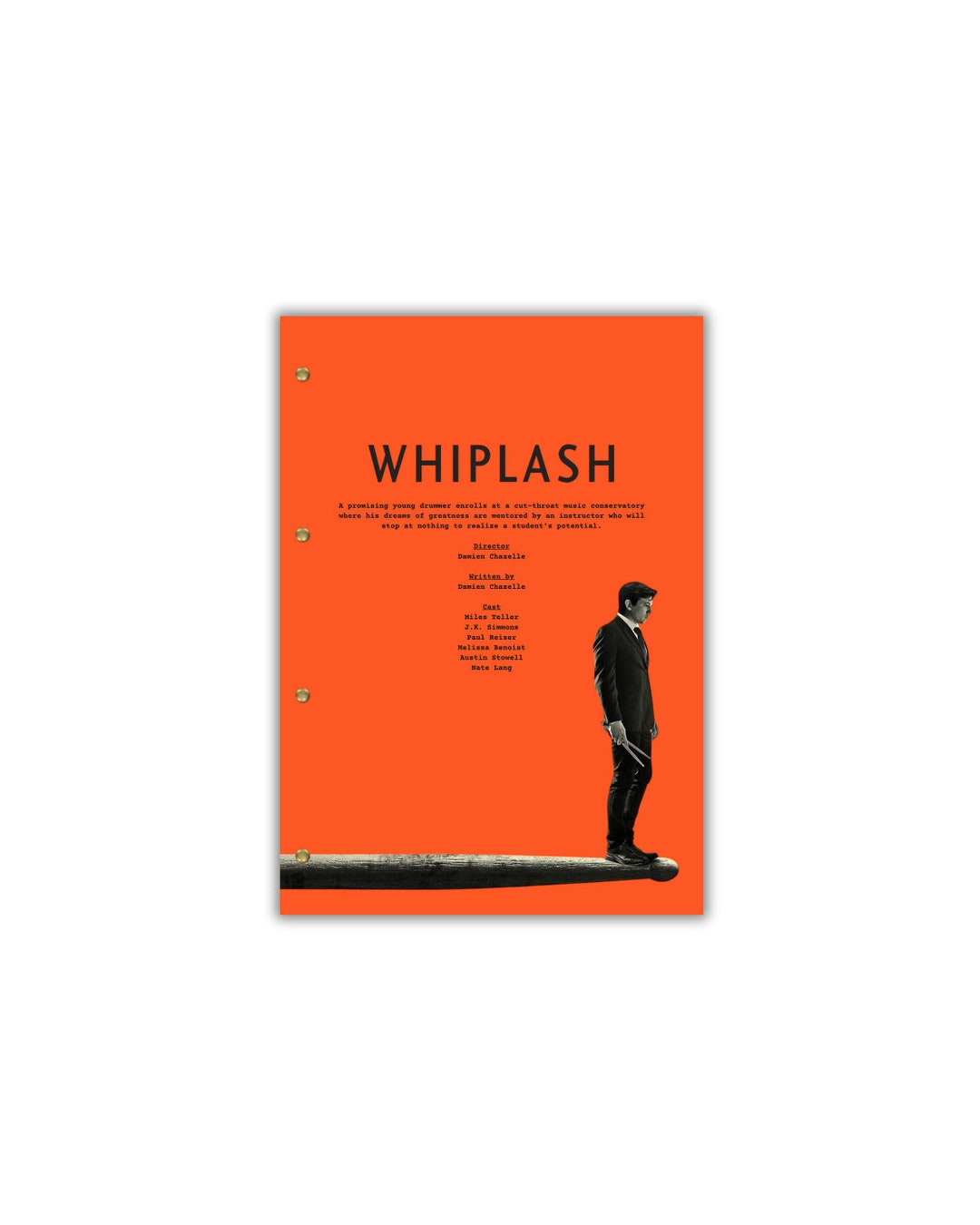 Whiplash Script/screenplay - Etsy